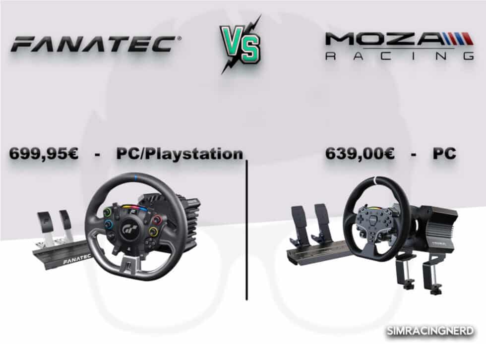 Fanatec O Moza: ¿Qué marca elegir? (2026) - Sim Racing Nerd